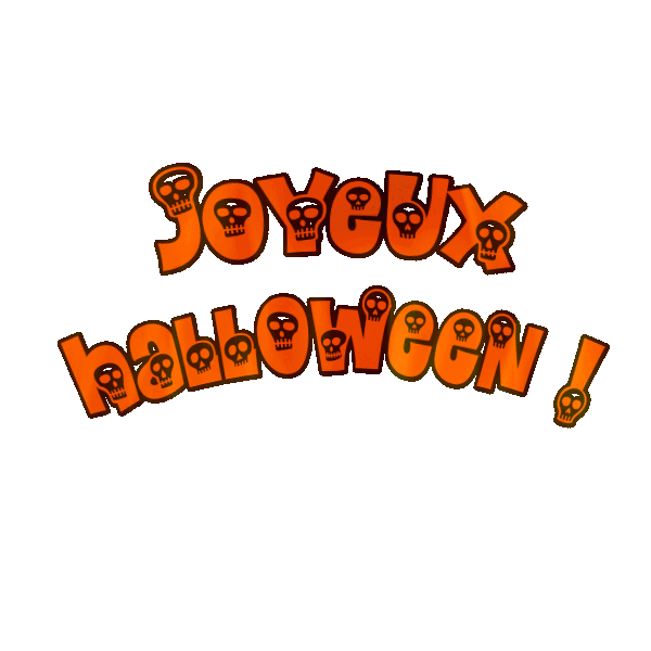 "Halloween" (écriture gif sur fond transparent)