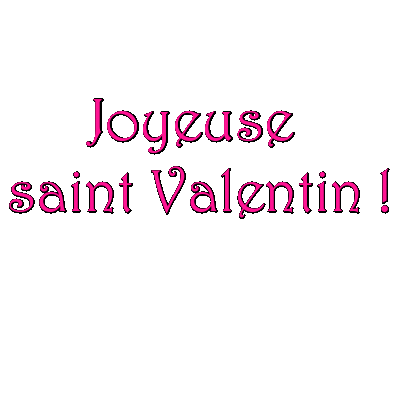 "Ecriture animée" St-Valentin (créa perso) pour vous...